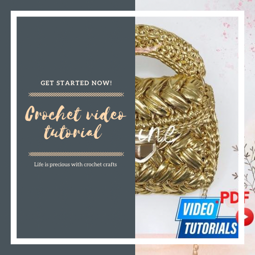 Crochet Bag Pattern Video Tutorial, Crossbody with Puff Stitch PDF ...