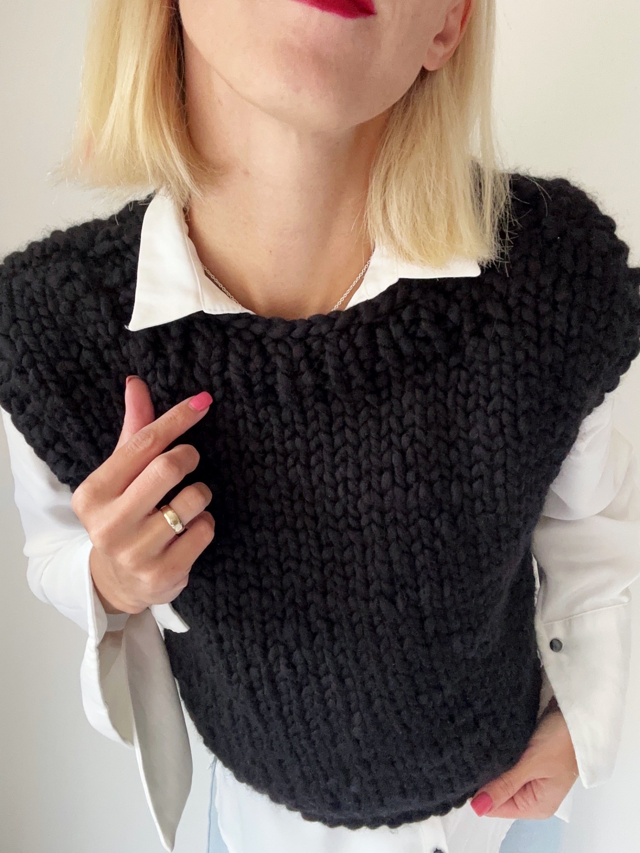 Loopy Mango Fringe Vest, Women's Sleeveless Sweater, Natural Basic Tank ...